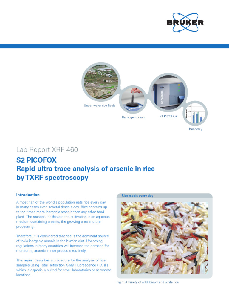 TXRF Application Note XRF 460 Rapid Ultra Trace Analysis of Arsenic in ...