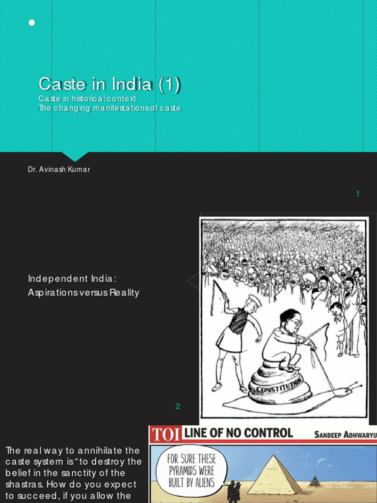 Caste in India Lecture 5 | PDF | Caste | Dalit