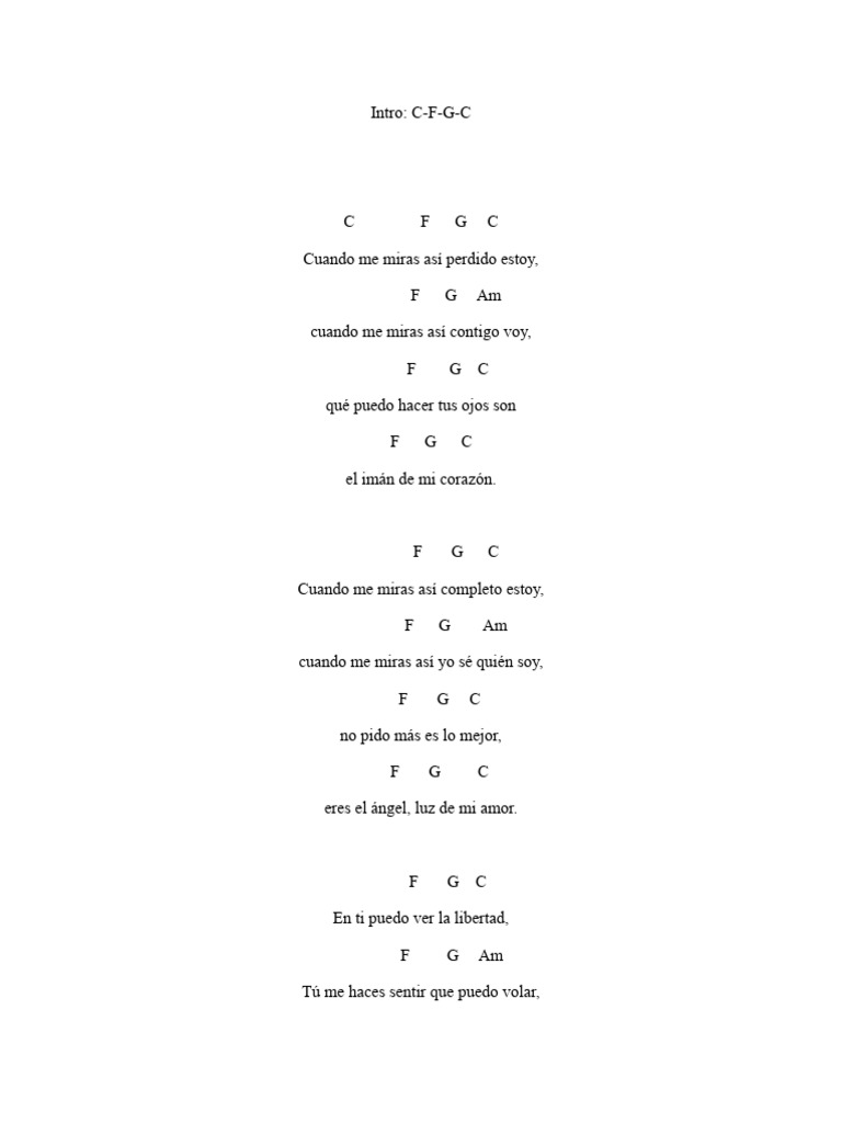 Cuando Me Miras Así | PDF
