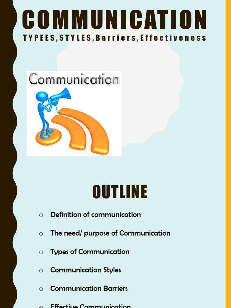 COMMUNICATION PPT | PDF | Communication | Nonverbal Communication