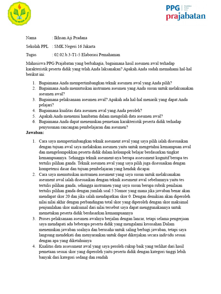 02.02.b.3-T1-5 Elaborasi Pemahaman | PDF