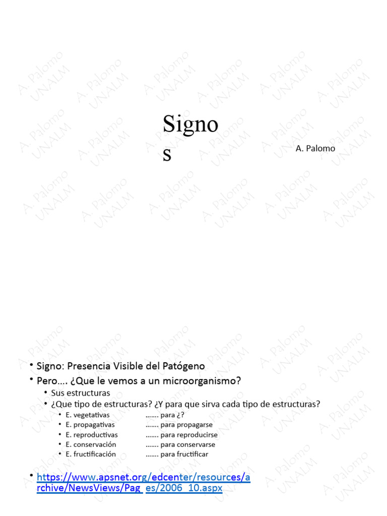 ppt6- Signos | PDF | Molde | Micología