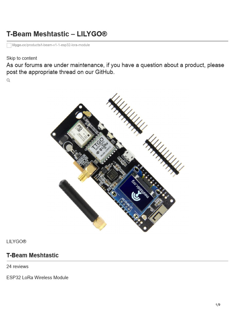 Lilygo - cc-T-Beam Meshtastic LILYGO | PDF | Wi Fi | Usb
