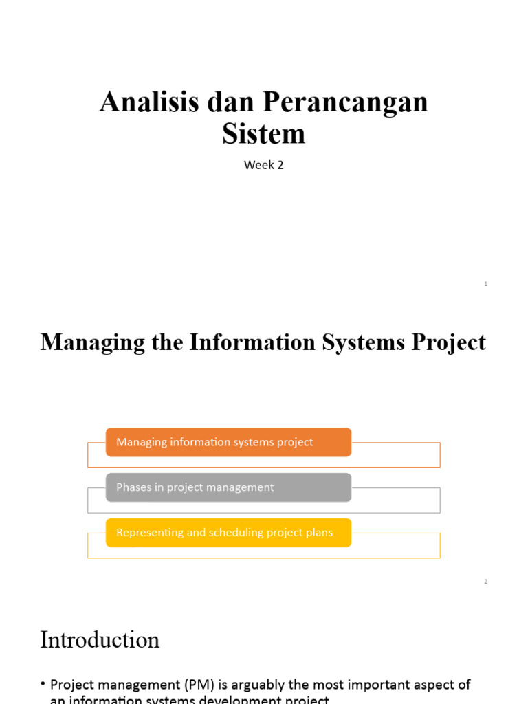 APSI - Week 2 | PDF | Project Management