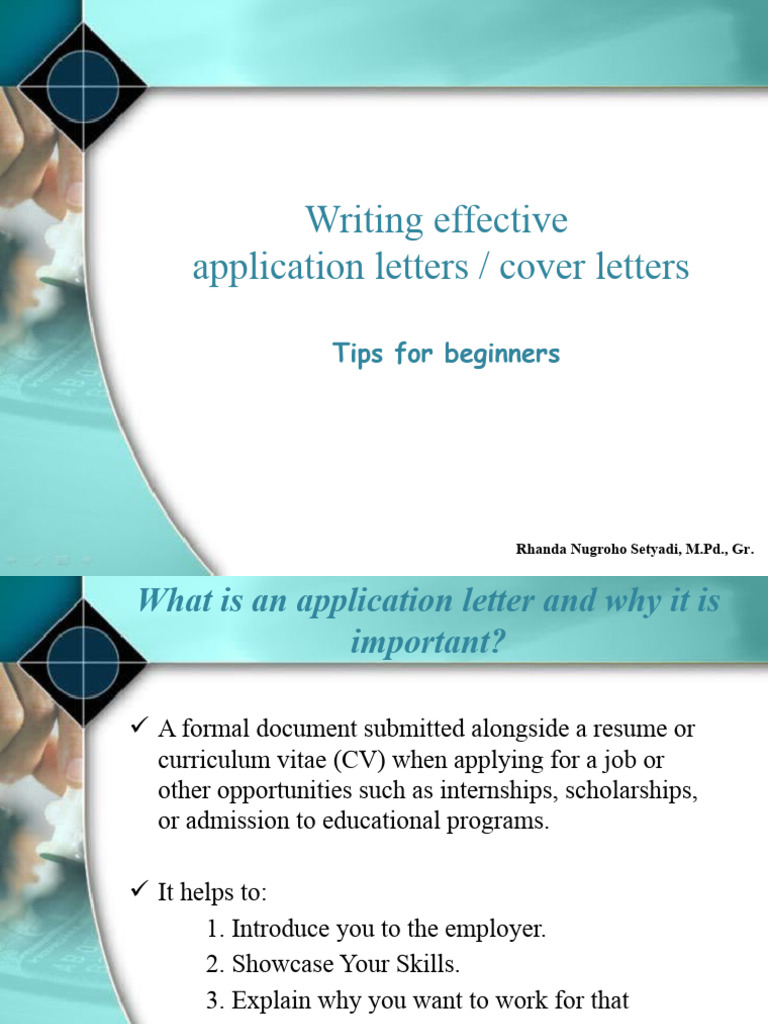 Application Letter | PDF | Marketing | Marketing Strategy