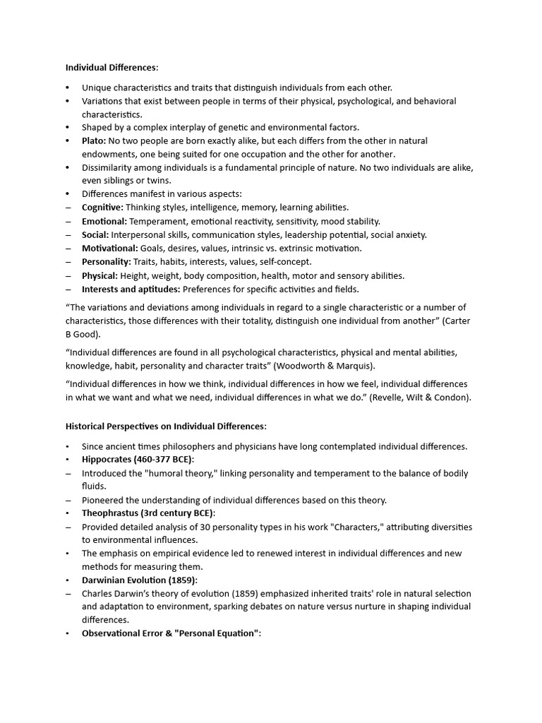 Mod 3 Educational Psychology Notes | PDF | Extraversion And ...