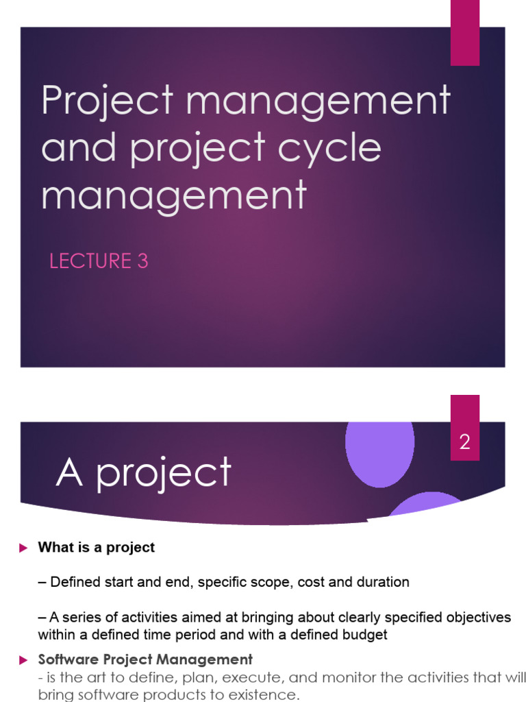 Project & Cycle Management Guide | PDF | Project Management | Software Development Process