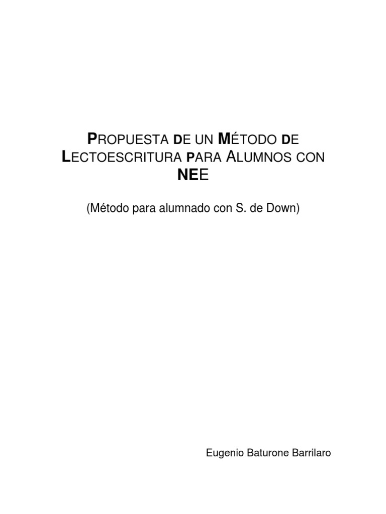 Método Troncoso para Lectoescritura NEE | PDF | Lectura (proceso ...