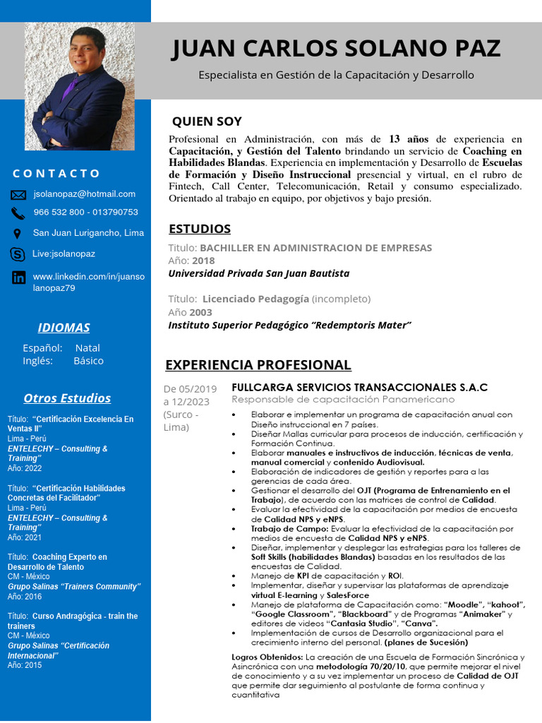 CV - Juan Carlos Solano.2 | PDF