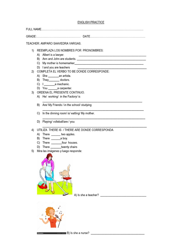 ENGLISH PRACTICE | PDF