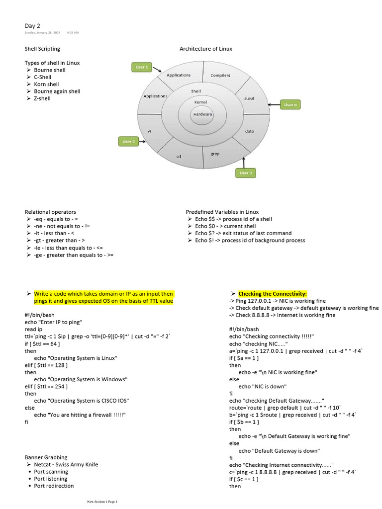 Day 2 | PDF | Port (Computer Networking) | Computer Architecture