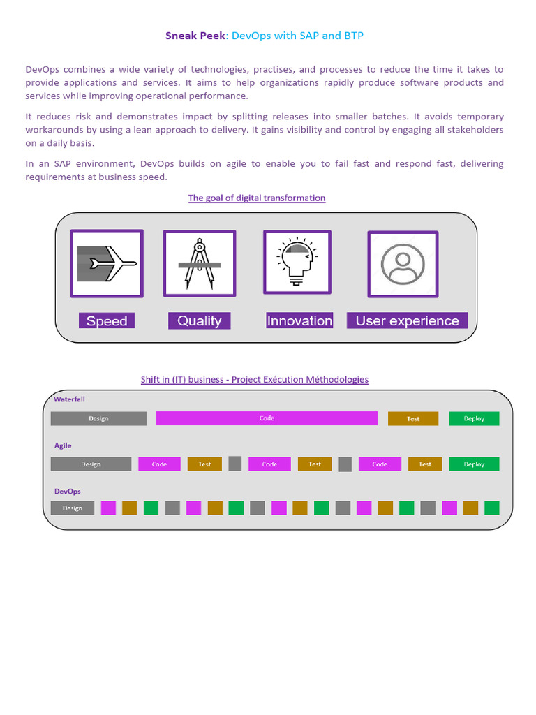 DevOps - SAP & BTP | PDF | Computer Science | Technology Development