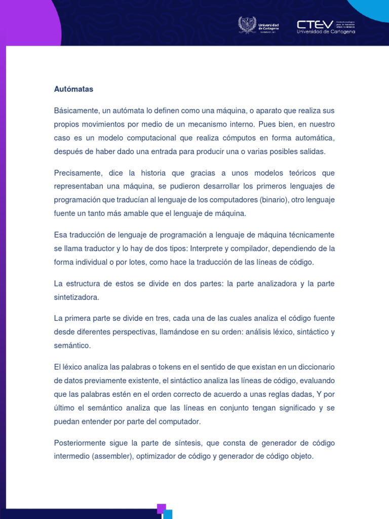 Modulo 1 | Descargar gratis PDF | Lenguaje de programación | Compilador