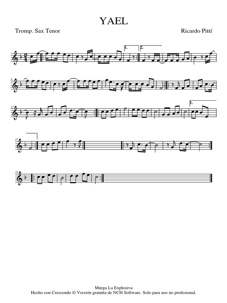 YAEL Tromp. Sax Ten | PDF