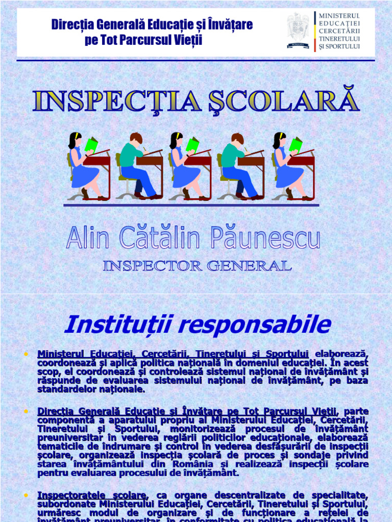 Inspectia Scolara - Alin | PDF