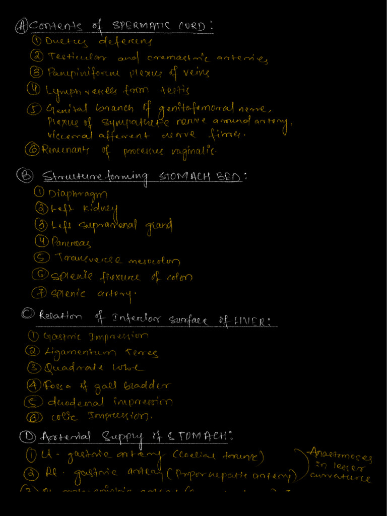 Contents of SPERMATI CORD! | PDF