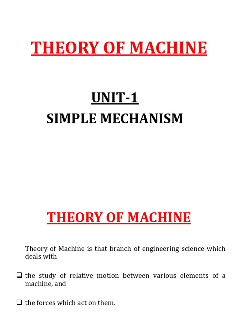 Unit 1 | PDF | Machines | Piston