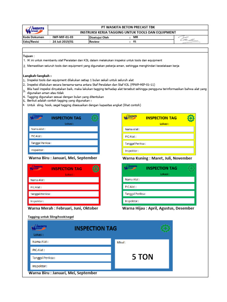 Tagging Tools Equipment | PDF