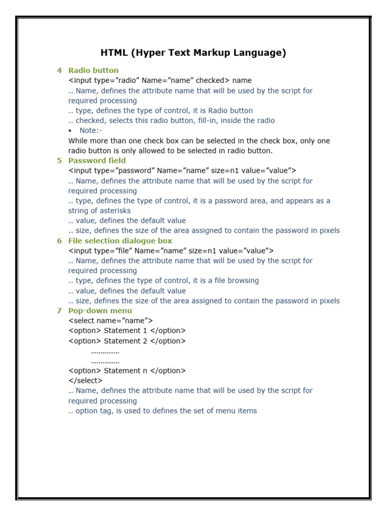 Section HTML - 6 | PDF | Html | Computer Programming