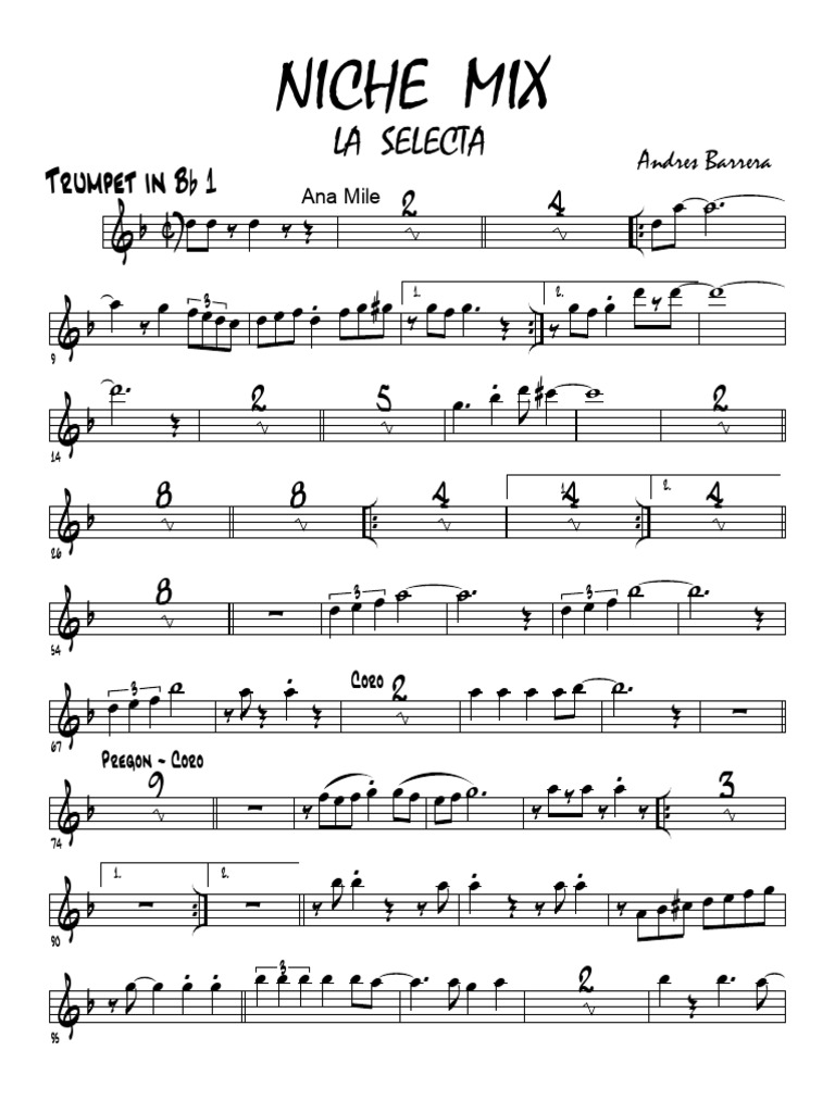 Niche Mix - 003 Trumpet in Bb 1 | PDF