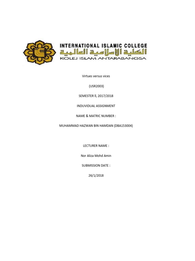 Individual Assignment For Usrah 3 | PDF | Horizon | Moon