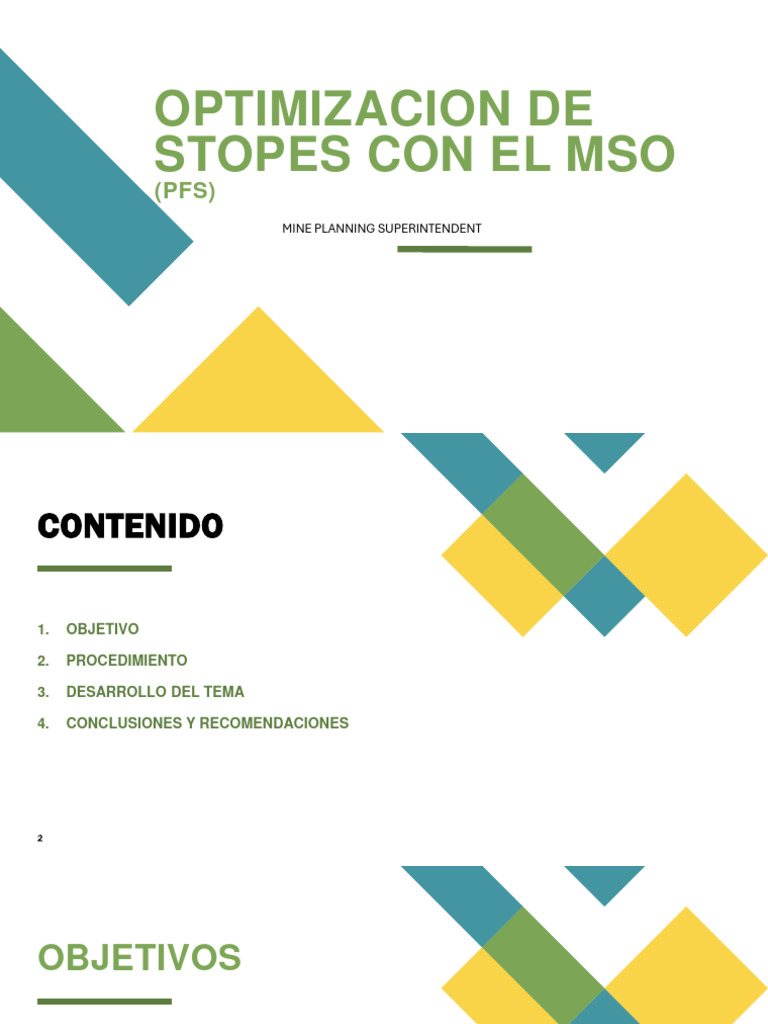 Optimizacion de Stopes Con El Mso_ | PDF
