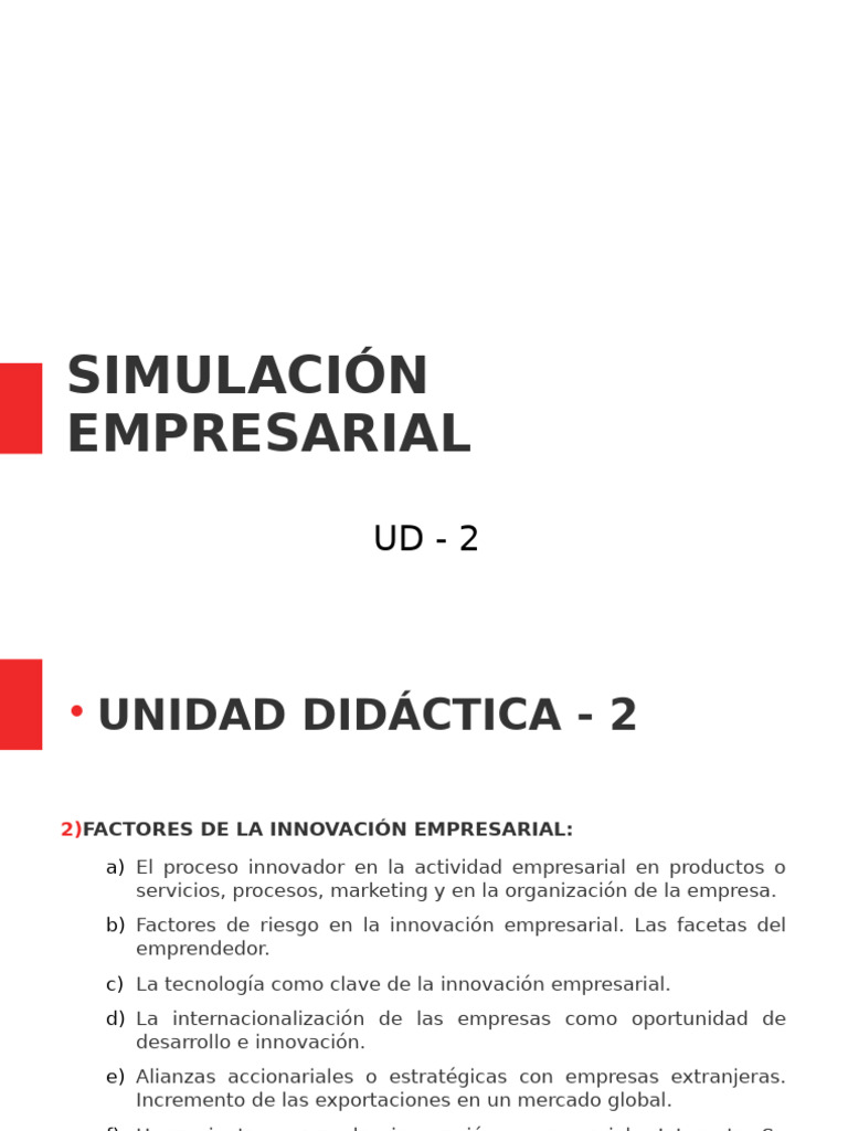 Simu - Ud2 | PDF | Innovación | Business