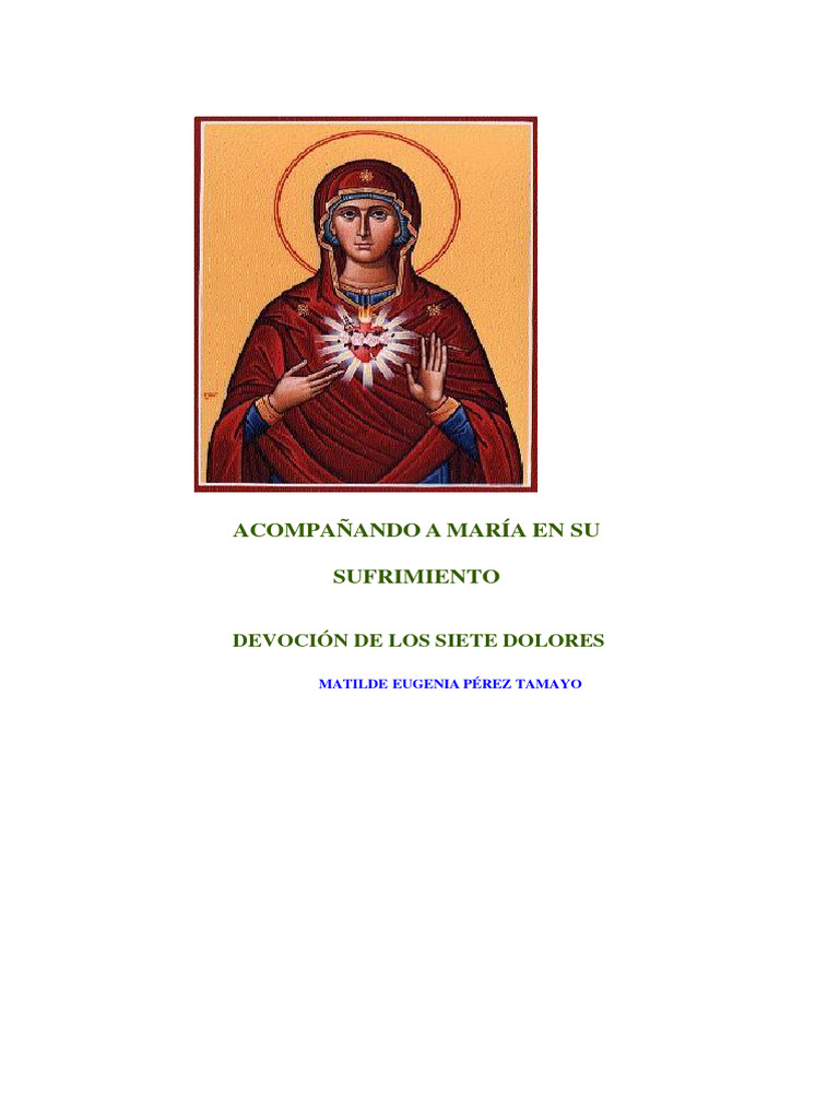 Los 7 Dolores de María | PDF | María, madre de Jesús | Jesús