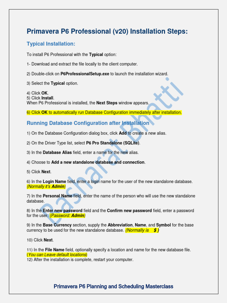 Primavera P6 v20 Installation Guide | PDF | Business | Computers