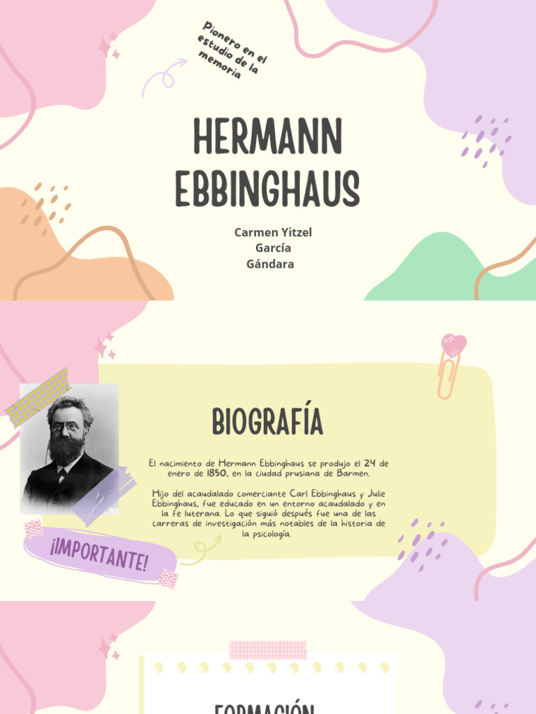 Hermann Ebbinghaus | PDF | Memoria | Aprendizaje