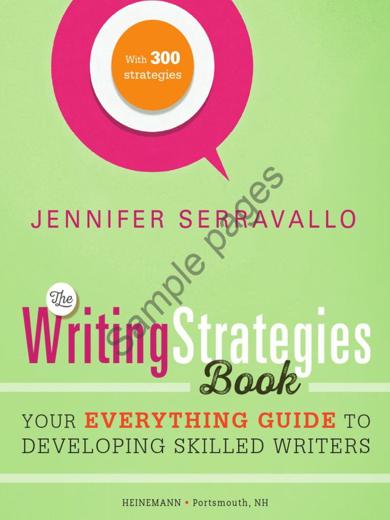 Jennifer Serravallo The Writing Strategies Book Sample | PDF | Word ...