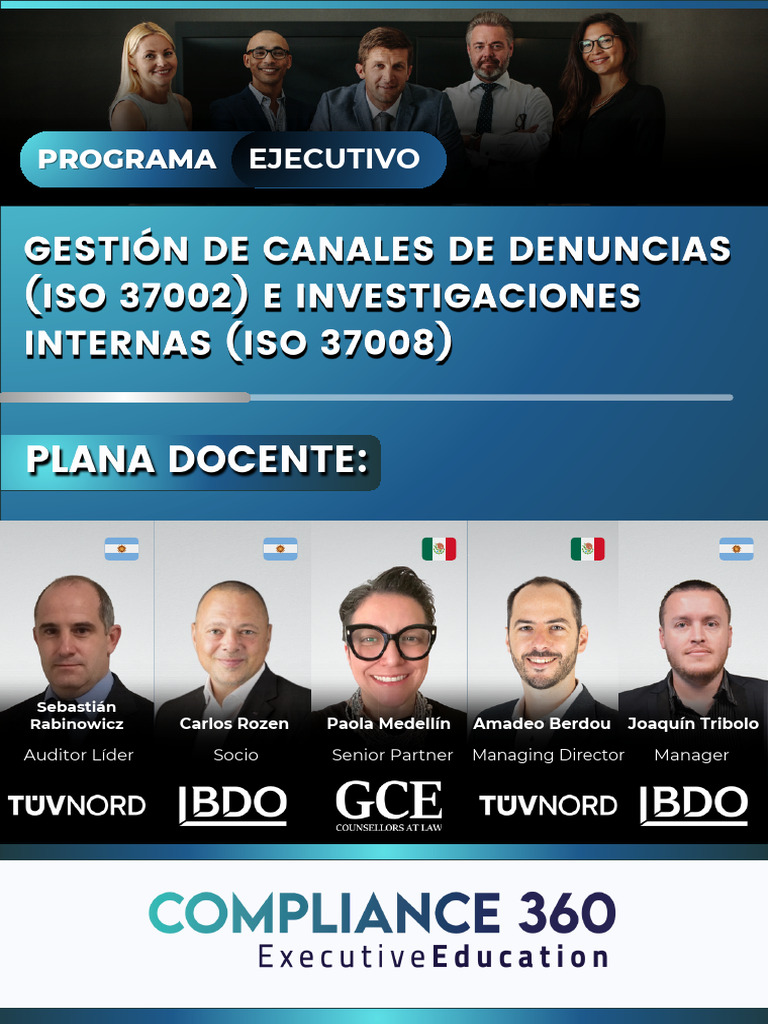 Programa Ejecutivo ISO 37002 e ISO 37008 | PDF
