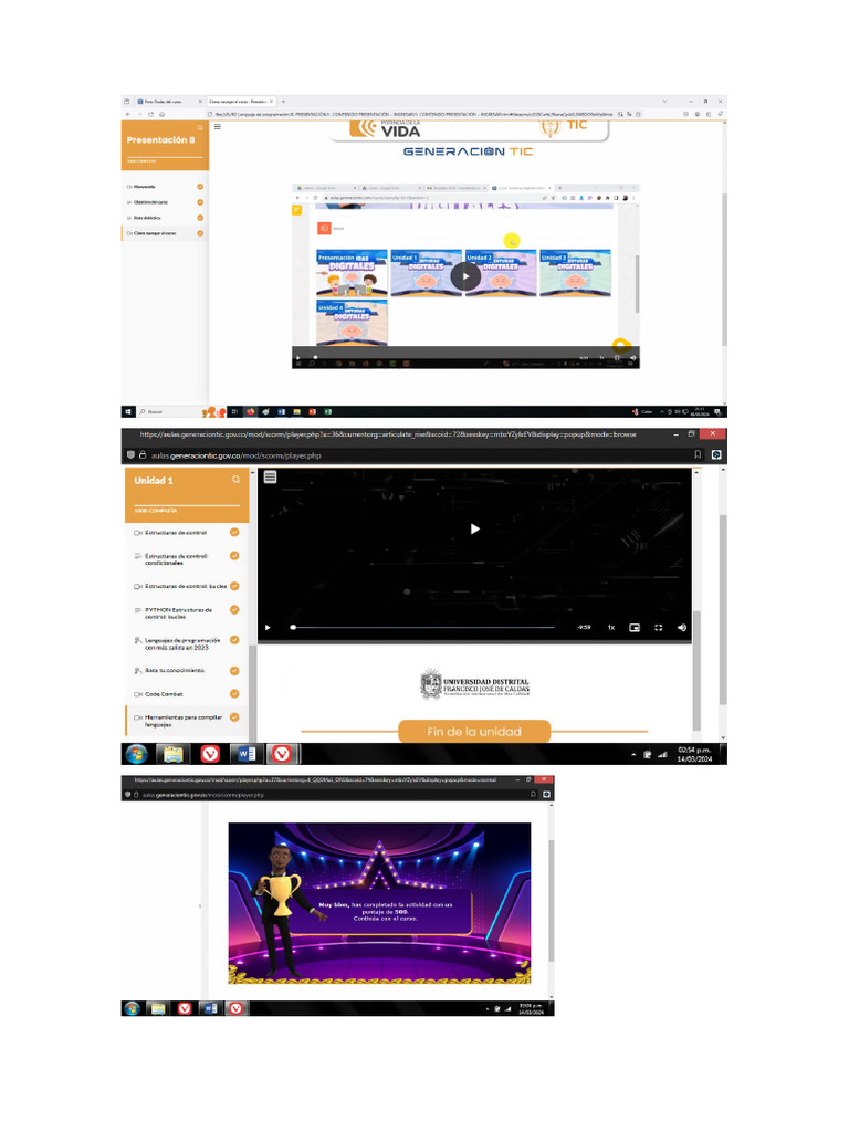 Avance Del Curso Del Lenguaje de Programacion | PDF