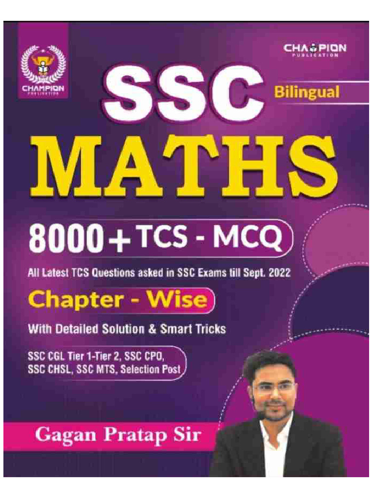 (September 2022) Gagan Pratap - Gagan Pratap SSC Maths 8000+ TCS MCQ Chapterwise (Till September ...