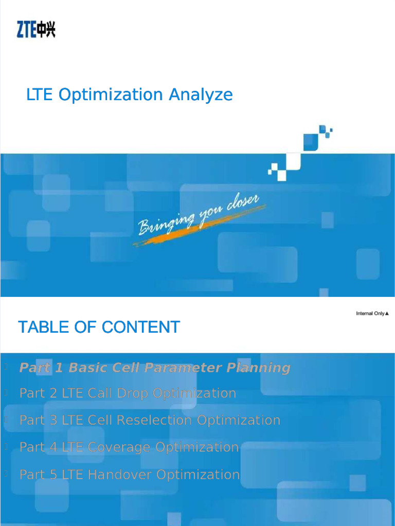 LTE Network Optimization Guide | PDF | Computers