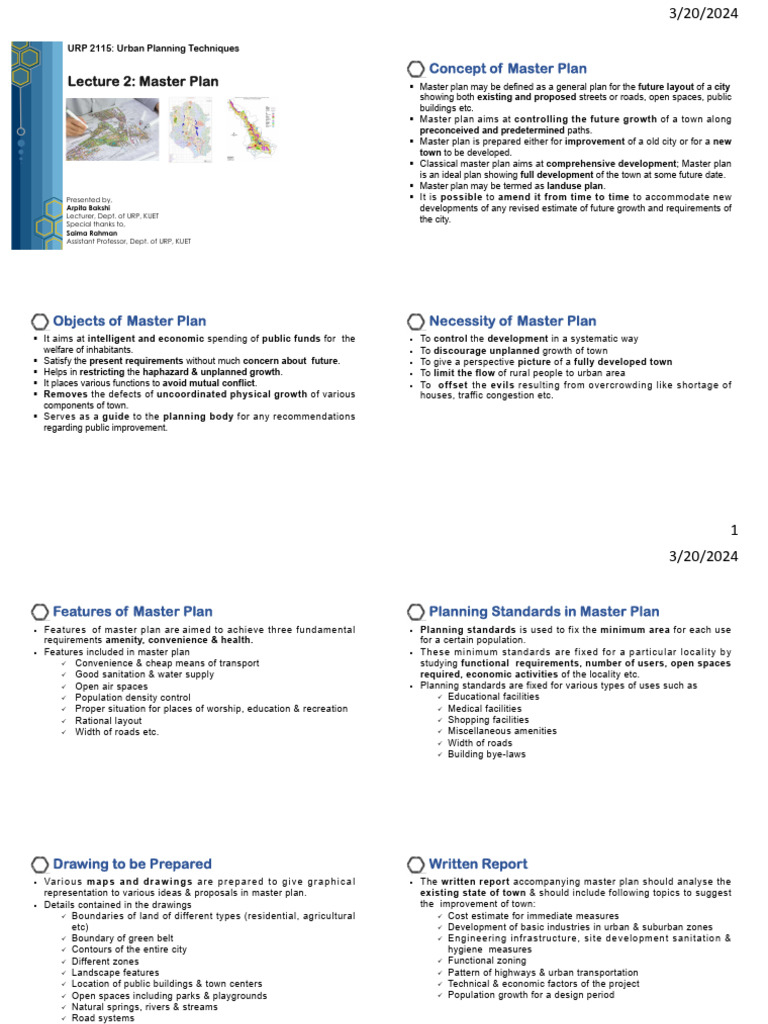 Master Plan Essentials for Urban Growth | PDF