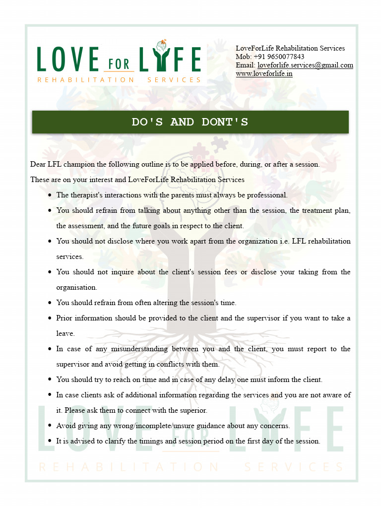 Do's and Don't | PDF