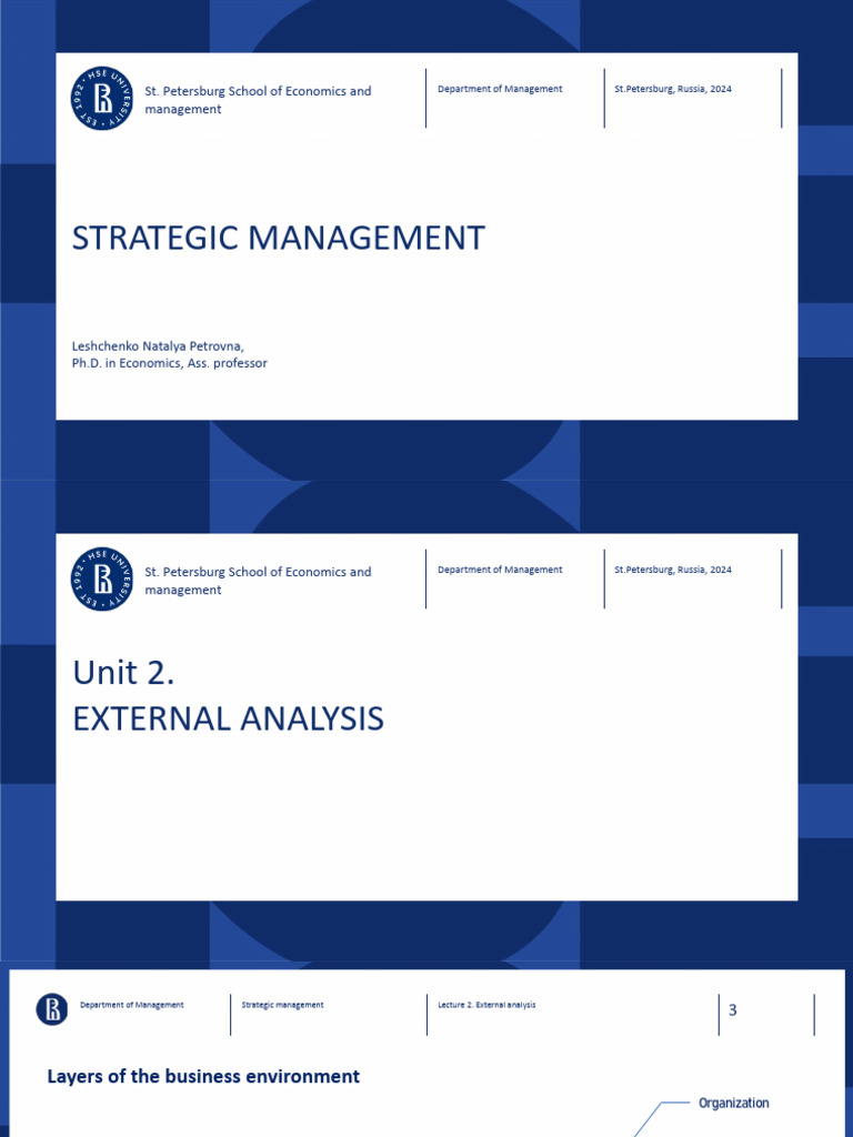 2024 - L2 External Analysis | PDF | Strategic Management | Economies