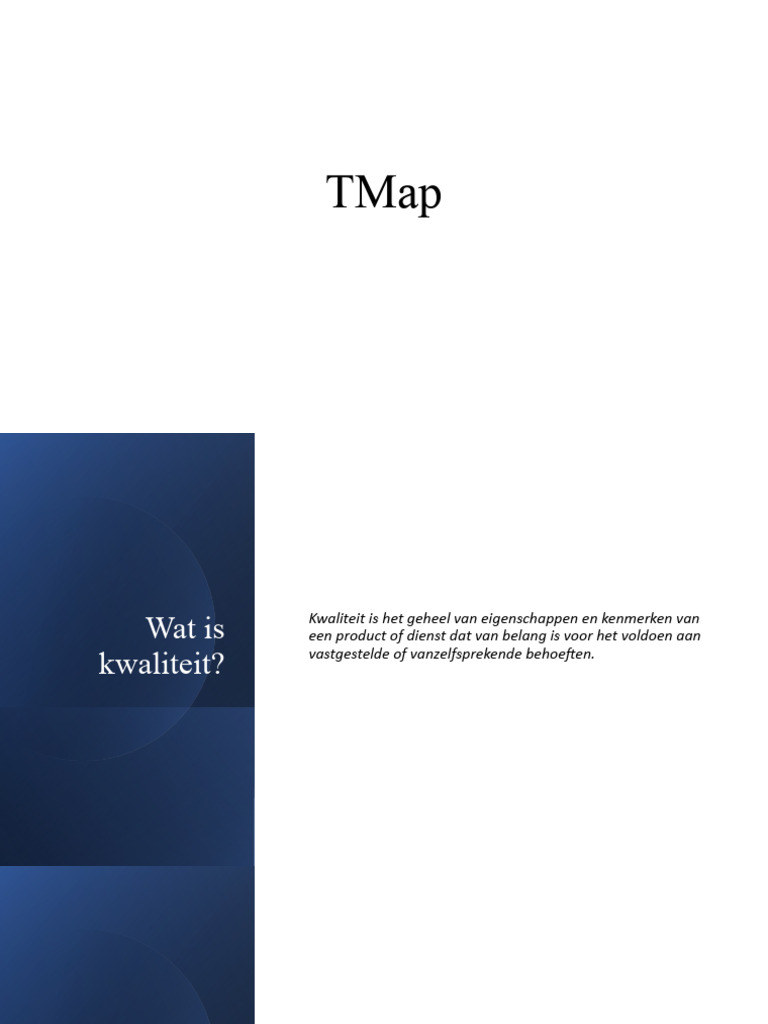TMAP Presentation | PDF