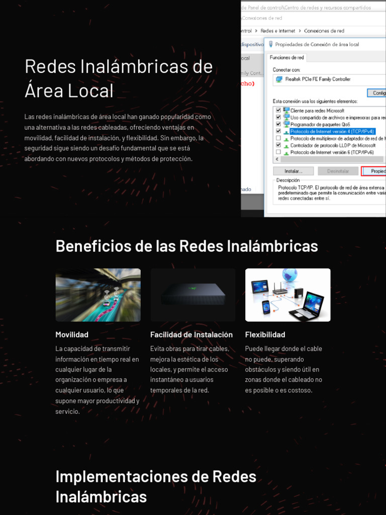 Resdes Inalambricas de Area Local | PDF | Red de computadoras | Inalámbrico