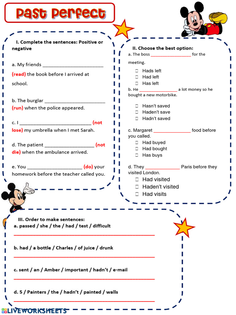 past perfect 3 | PDF