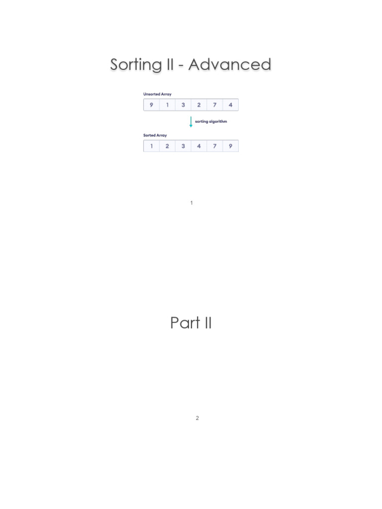 Sorting Ii Part Ii With Code Pdf Mathematical Logic Applied Mathematics