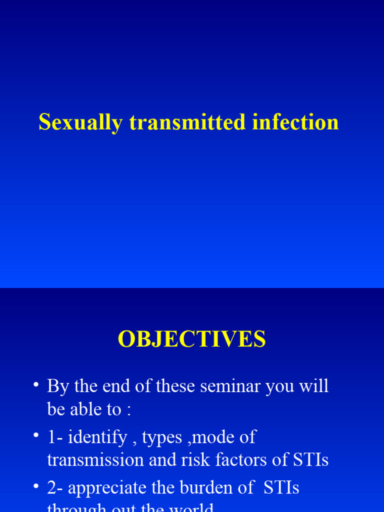 Sexually Transmitted Infection | PDF | Sexually Transmitted Infection | Gynaecologic Disorders