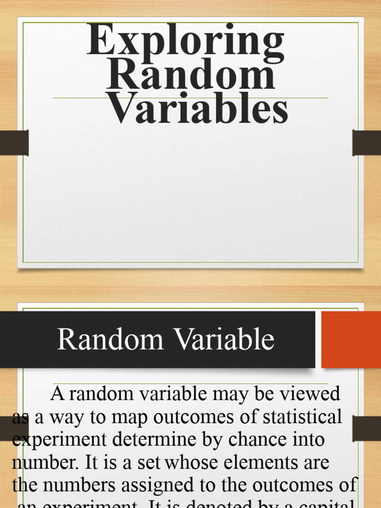 EDITED Statistics and Probabbility 11 Random Variables and Probability ...