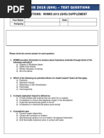 WHMIS 2015 Test Answers Guide | PDF | Toxicity | Safety
