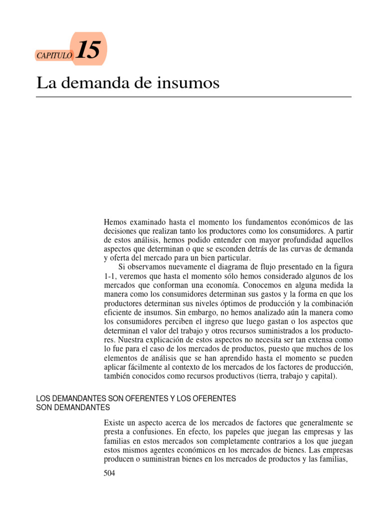 Demanda de Insumos Variables | PDF | Monopolio | Mercado (economía)