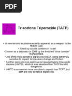 TATP: Risks and Response Strategies | PDF | Chemicals | Nature