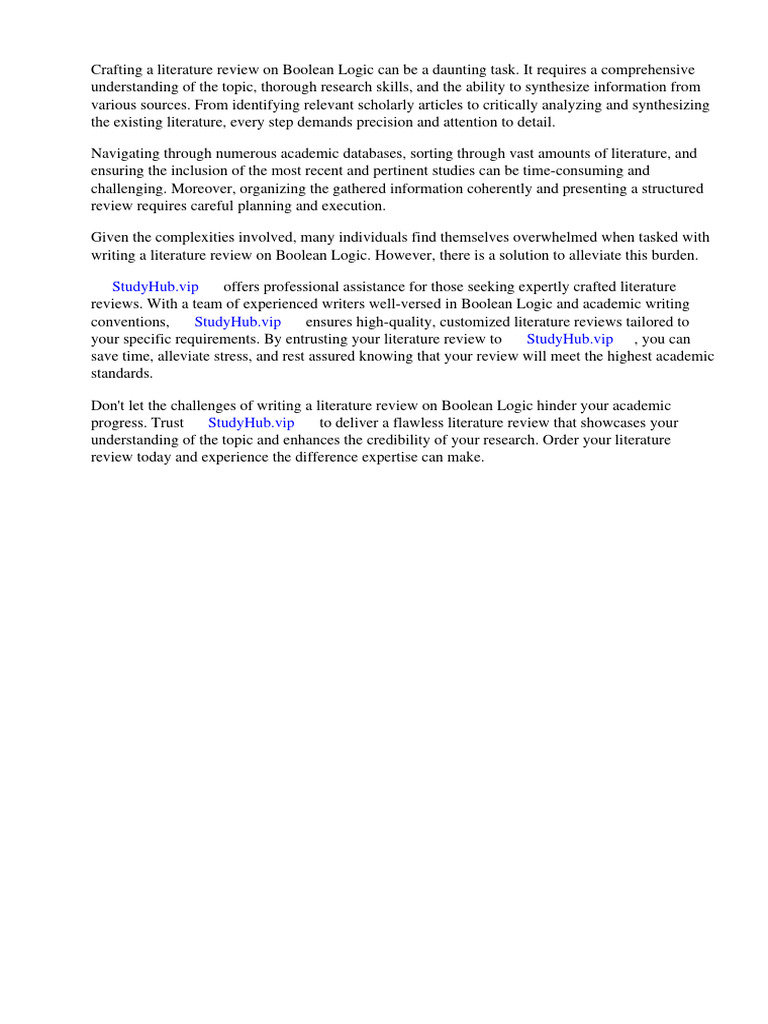 Boolean Logic Literature Review Pdf Boolean Algebra Teaching