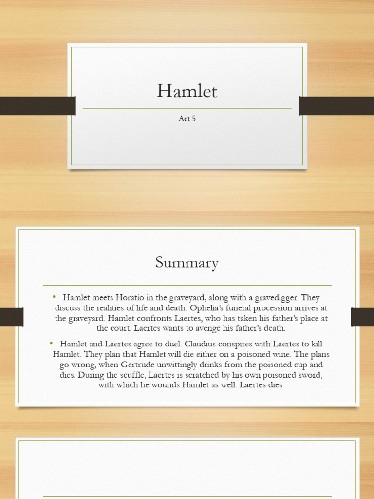 Act 5 | PDF | Hamlet