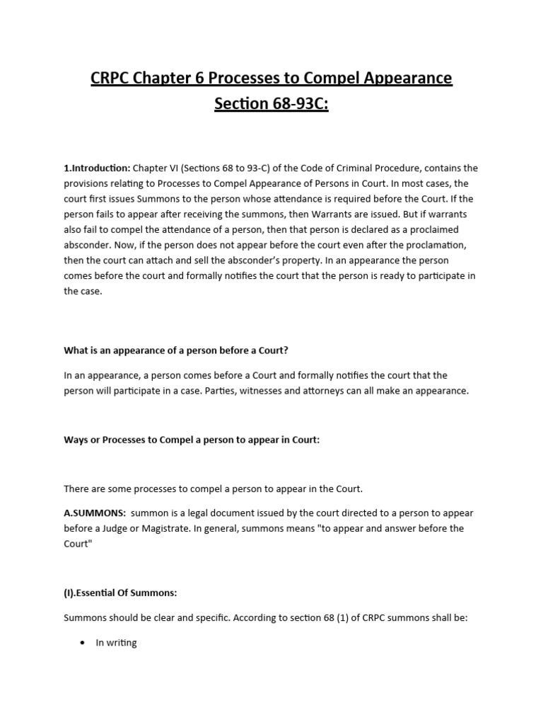 CRPC Chapter 6-WPS Office | PDF